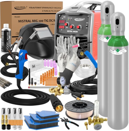 Weldman MISTRAL MIG 200 - welding set no.8 | MIG/MAG welding kits | Weldes