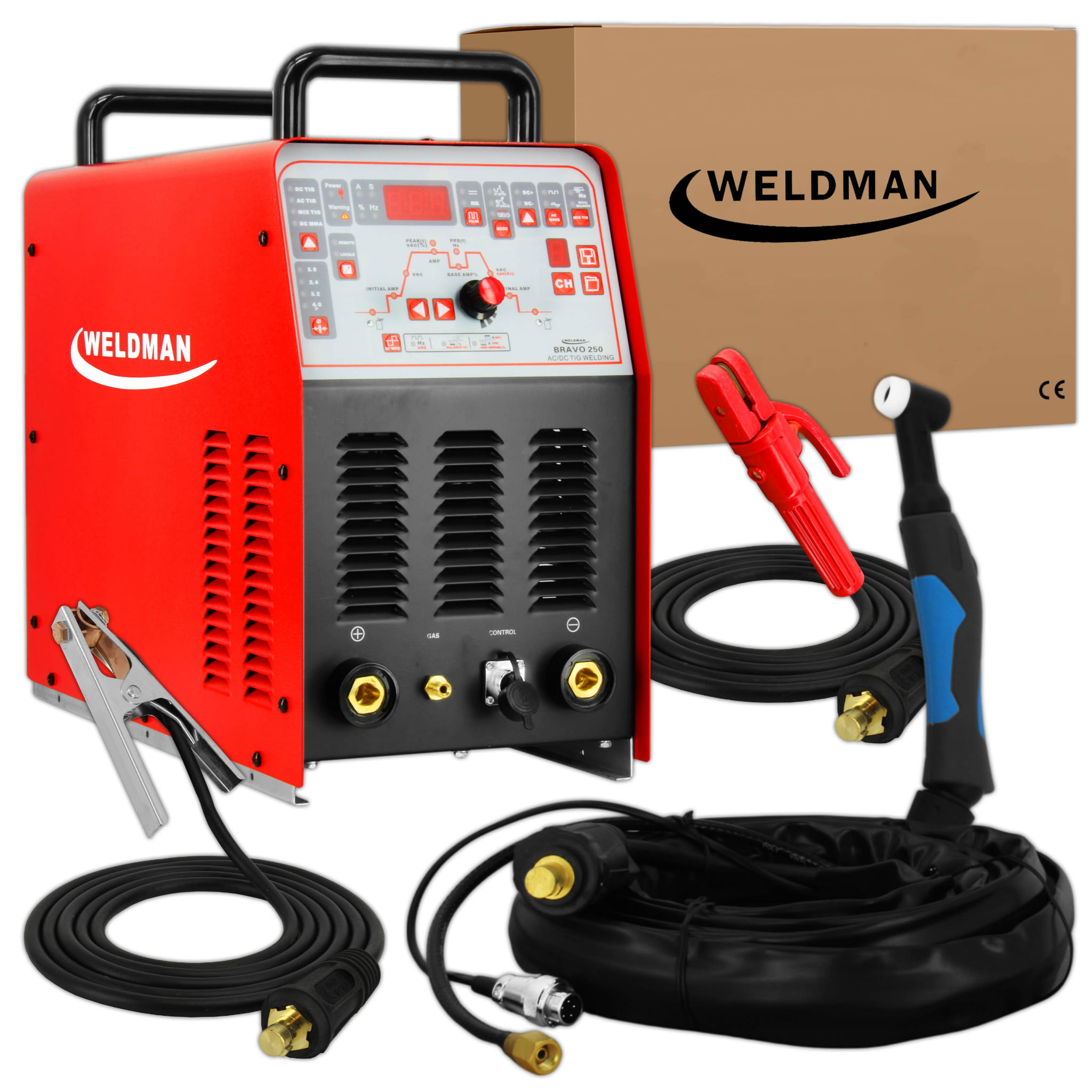 Weldman BRAVO TIG 250 AC/DC HF PULS | TIG AC/DC welding machines | Weldes