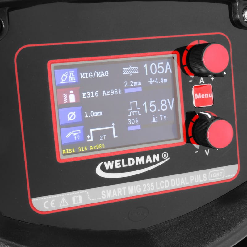 Weldman Smart 235 MIG Dual Puls | MIG/MAG welding machines | Weldes