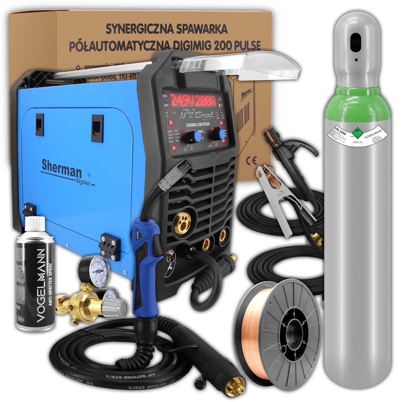 SHERMAN DIGIMIG 200 PULSE - SET NO.1 | MIG/MAG welding kits | Weldes